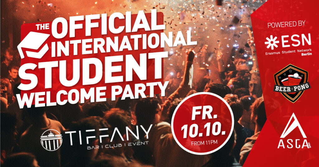 The official International Student Welcome Party Friday, October 10th ...
